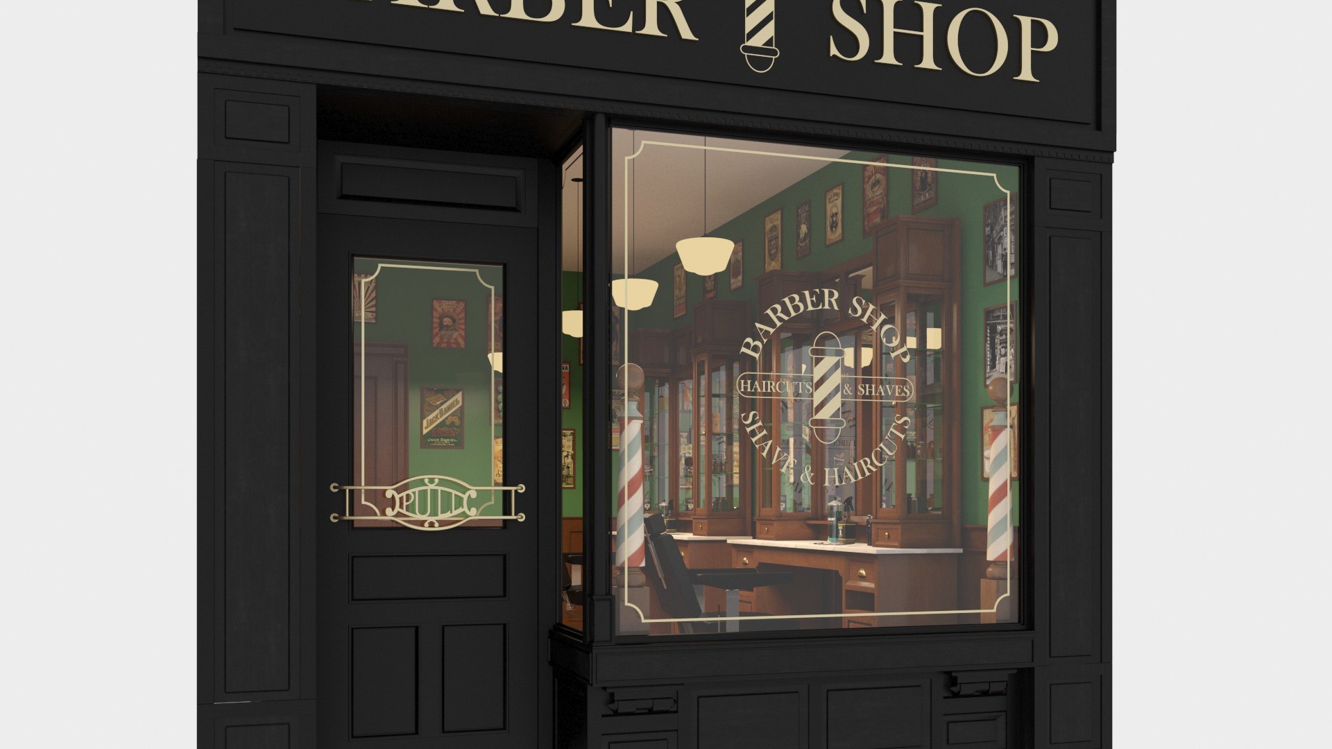 Barber Shop 3D Model - TurboSquid 2305973
