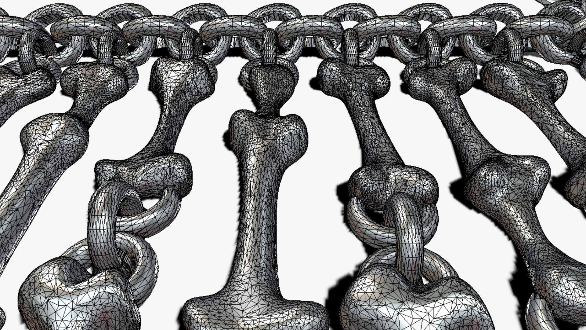 Skeleton Necklace 3D model - TurboSquid 2179851