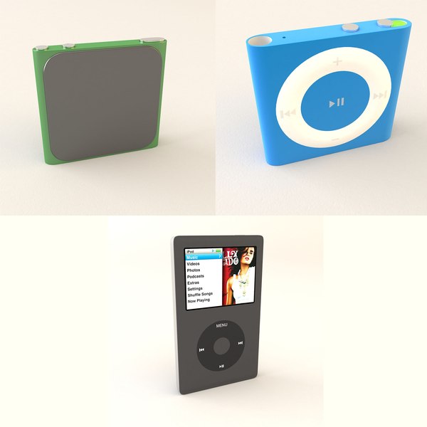 Apple iPod Collection 3D model - TurboSquid 2047122