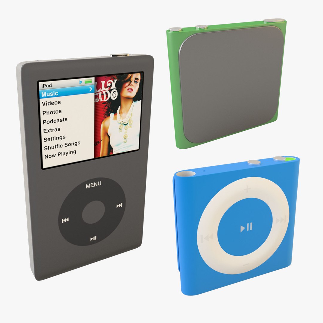 Apple IPod Collection 3D Model - TurboSquid 2047122