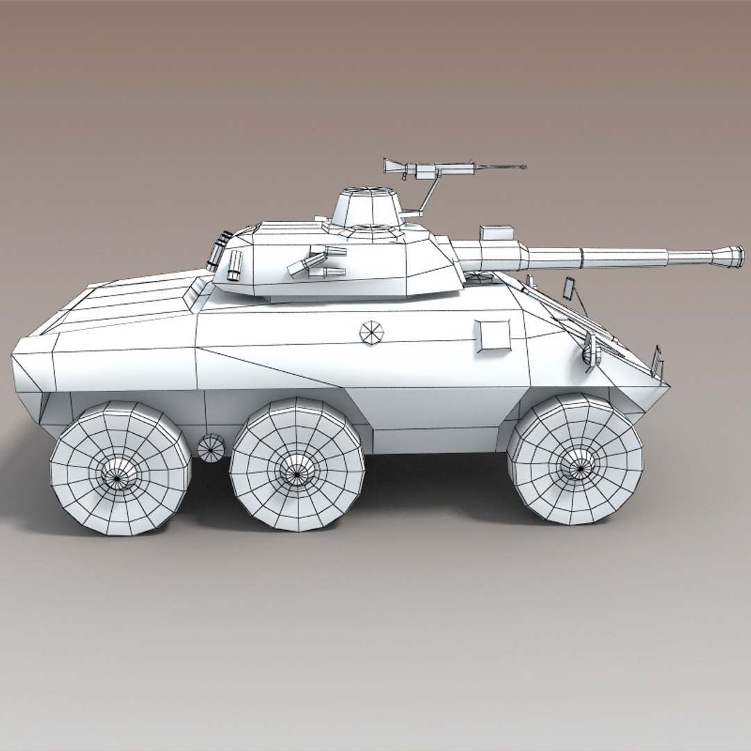 3d Model Ee-9 Cascavel