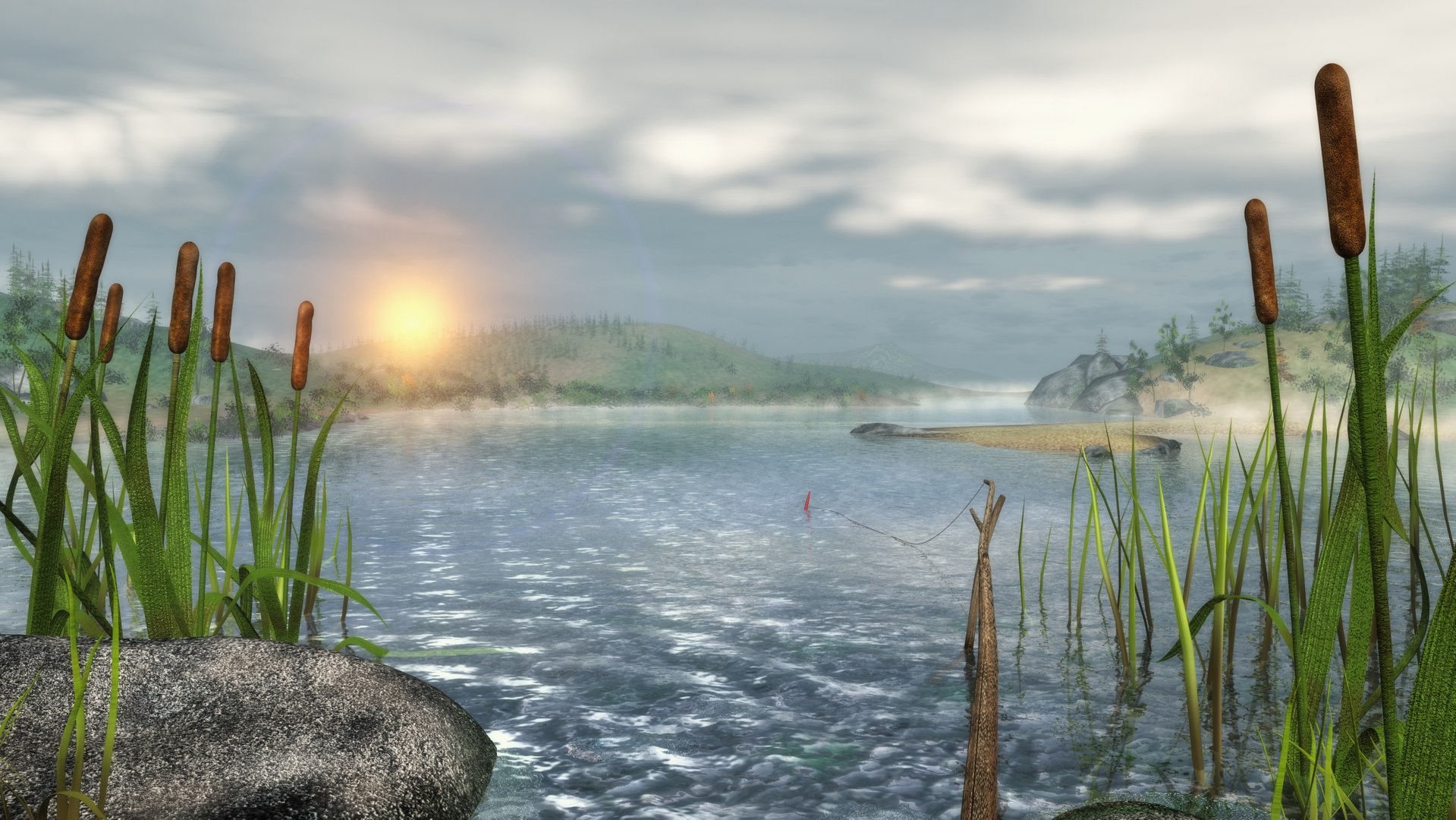 Coast Fishing 3d Model