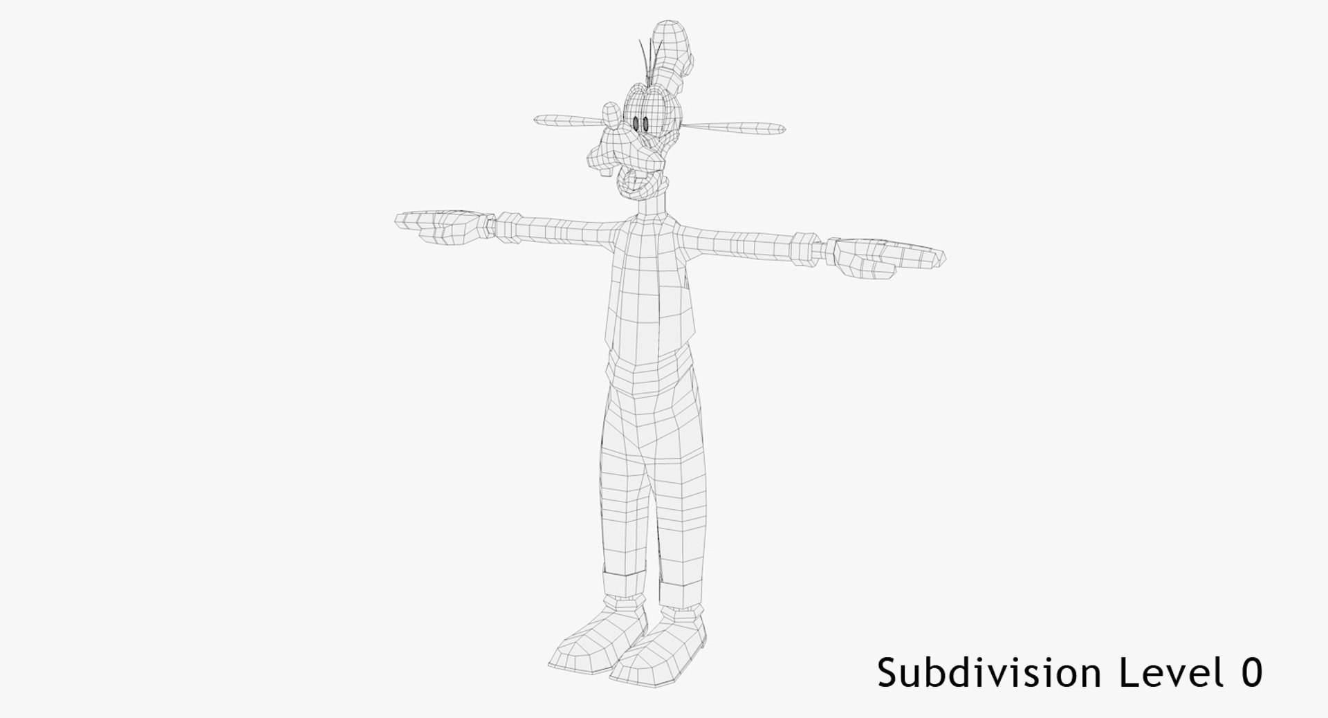 3d Goofy Character Cartoon