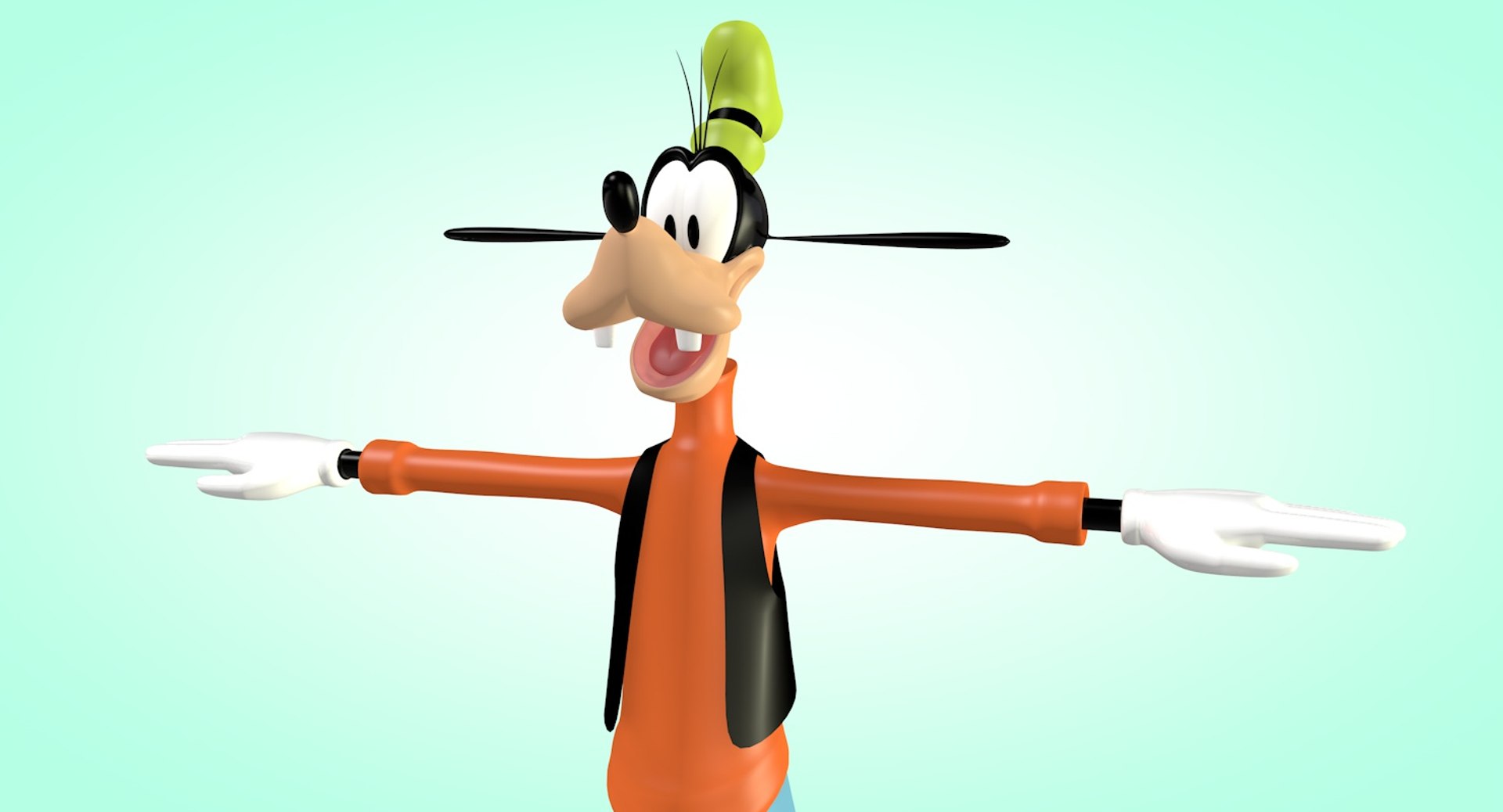 3d Goofy Character Cartoon
