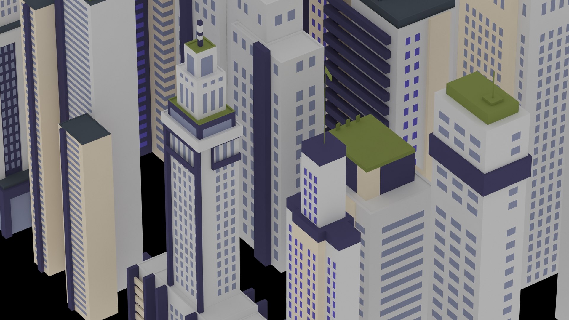 15 Building Low Poly Set 3D Model - TurboSquid 2044536