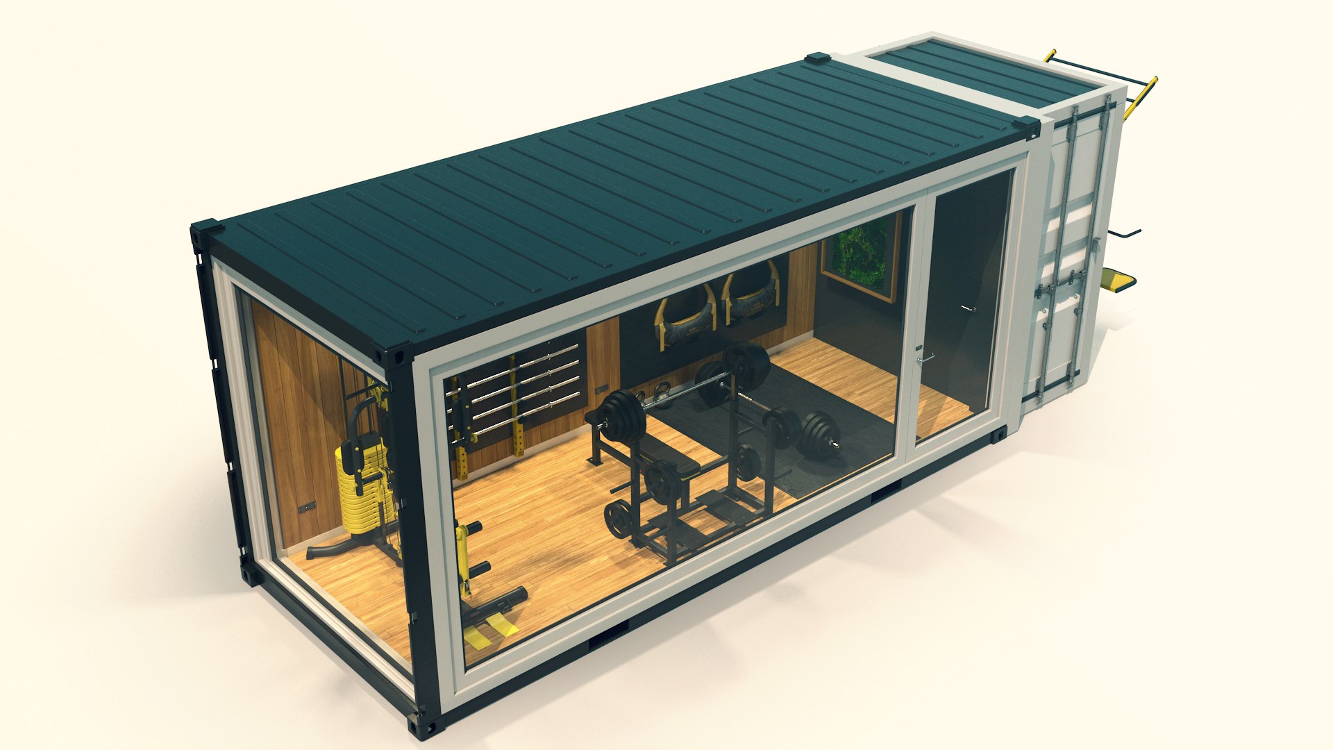 Gym Container 2 Model - TurboSquid 1802162