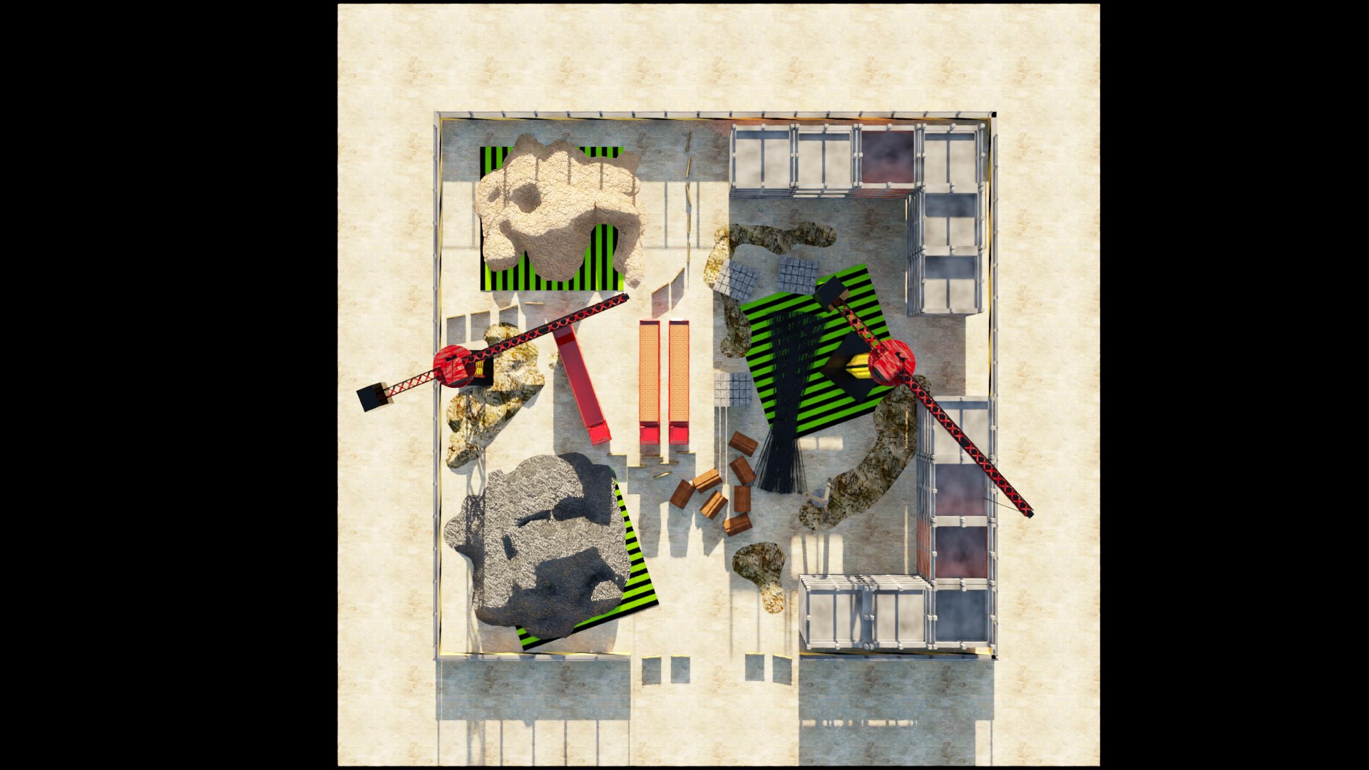 3D Construction City Map 4 Textures Model - TurboSquid 2090843