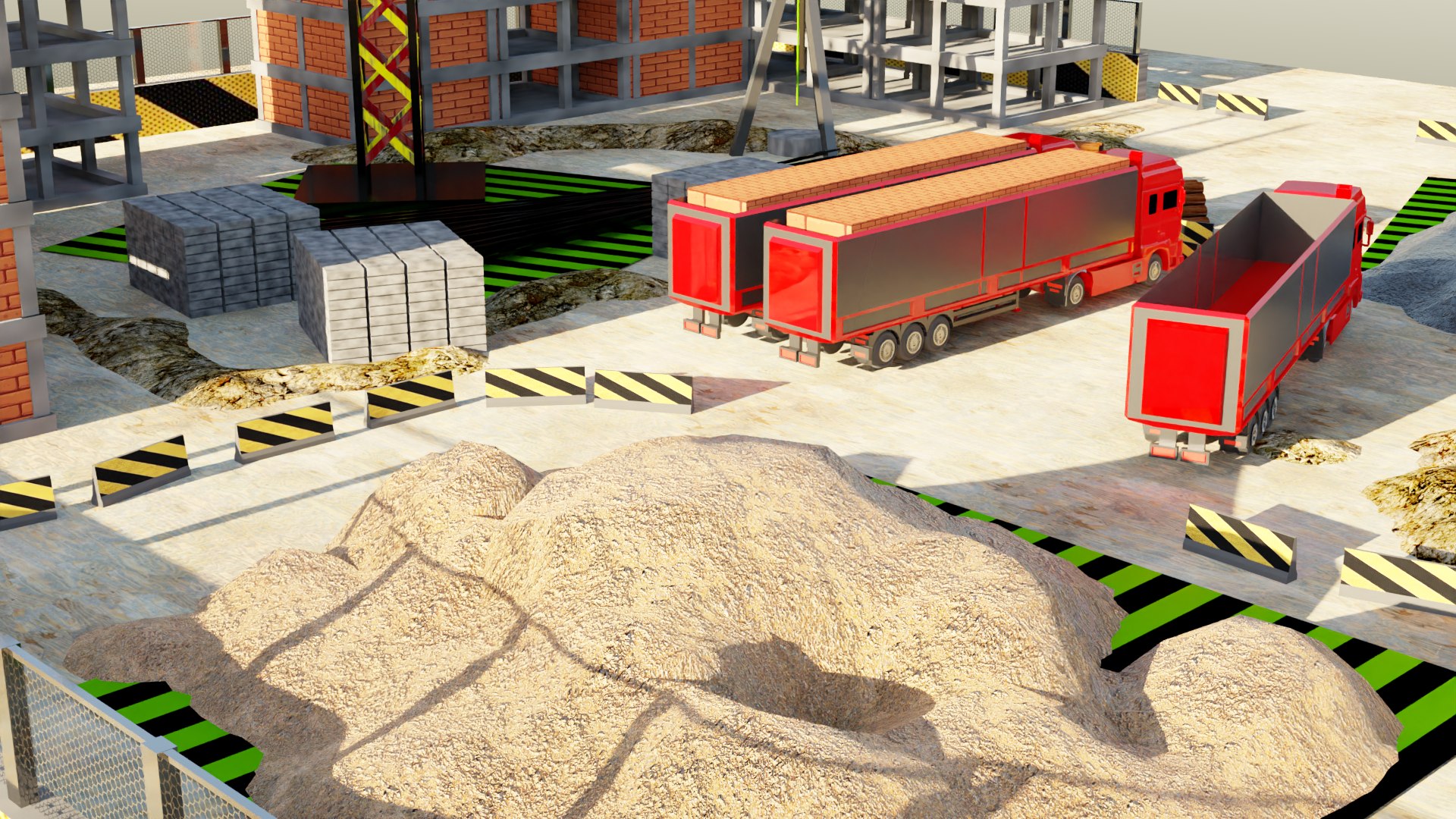 3D Construction City Map 4 Textures Model - TurboSquid 2090843