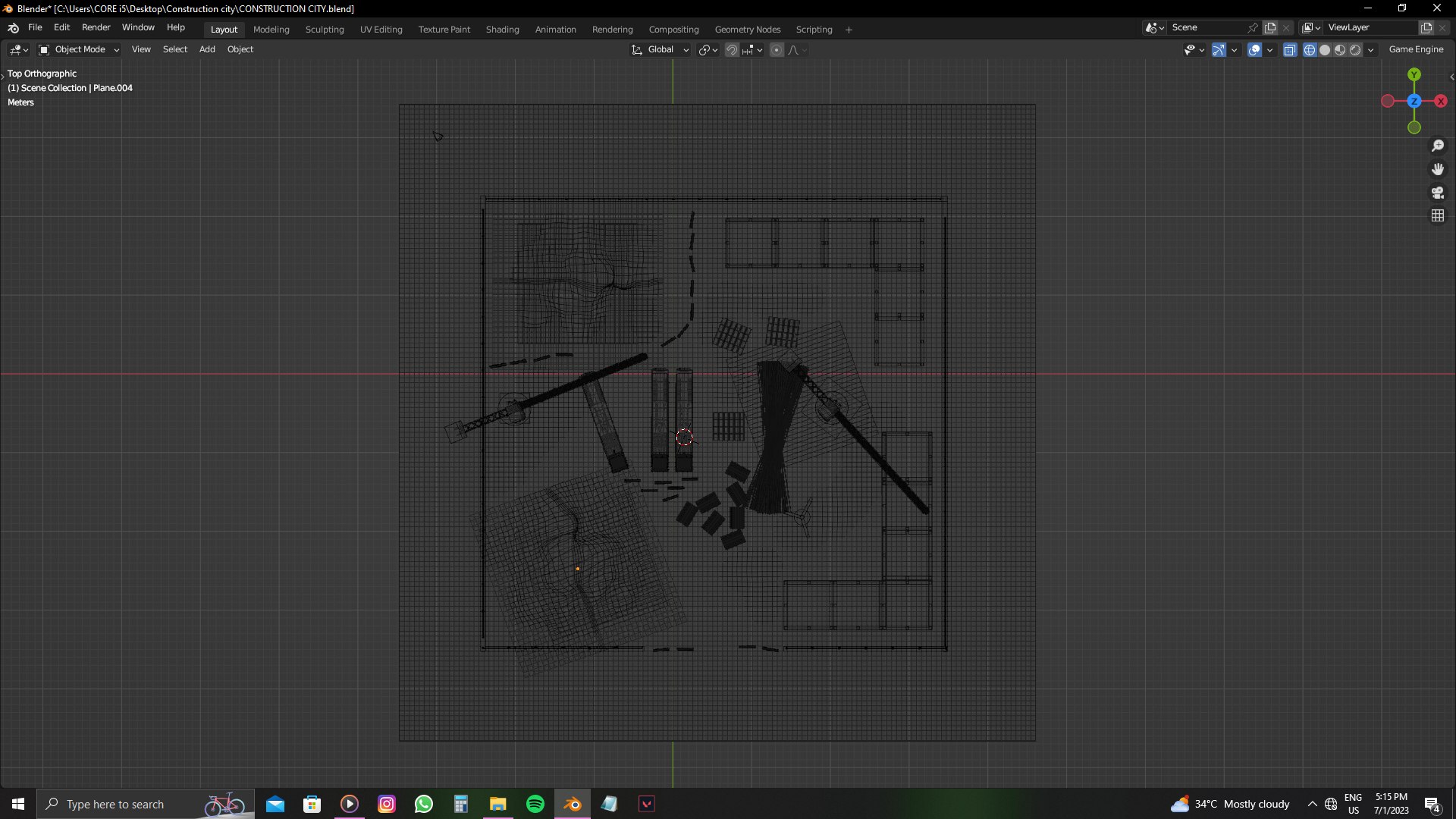 3D Construction City Map 4 Textures Model - TurboSquid 2090843