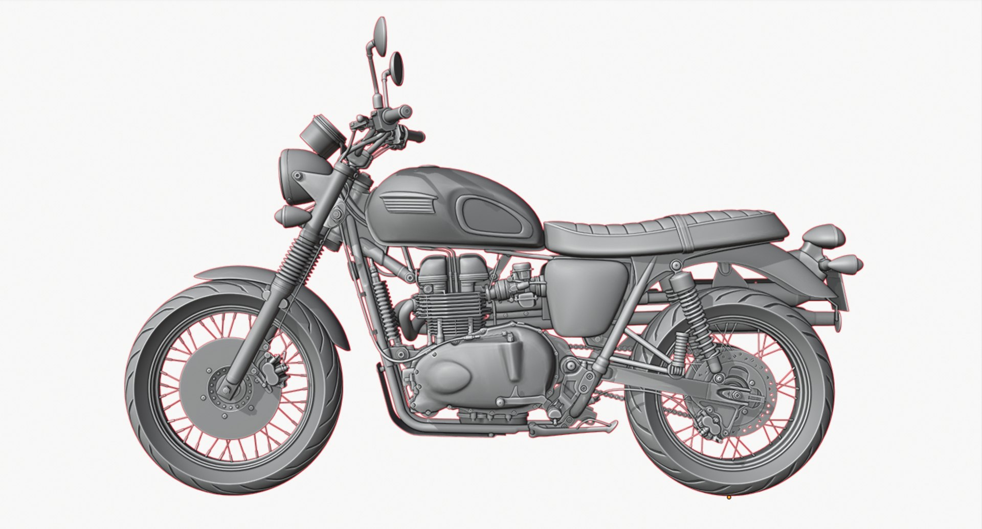Triumph Motorcycle 3D Model - TurboSquid 1533250