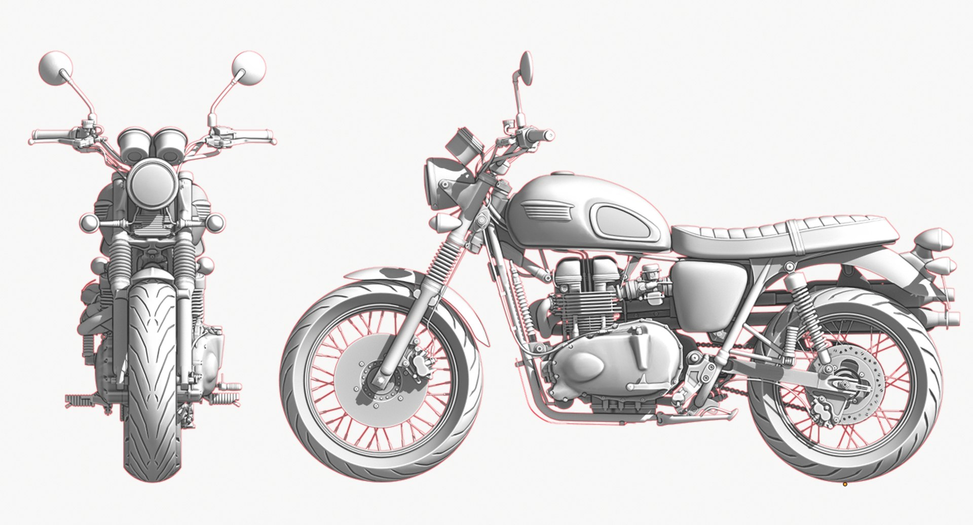 Triumph Motorcycle 3D Model - TurboSquid 1533250