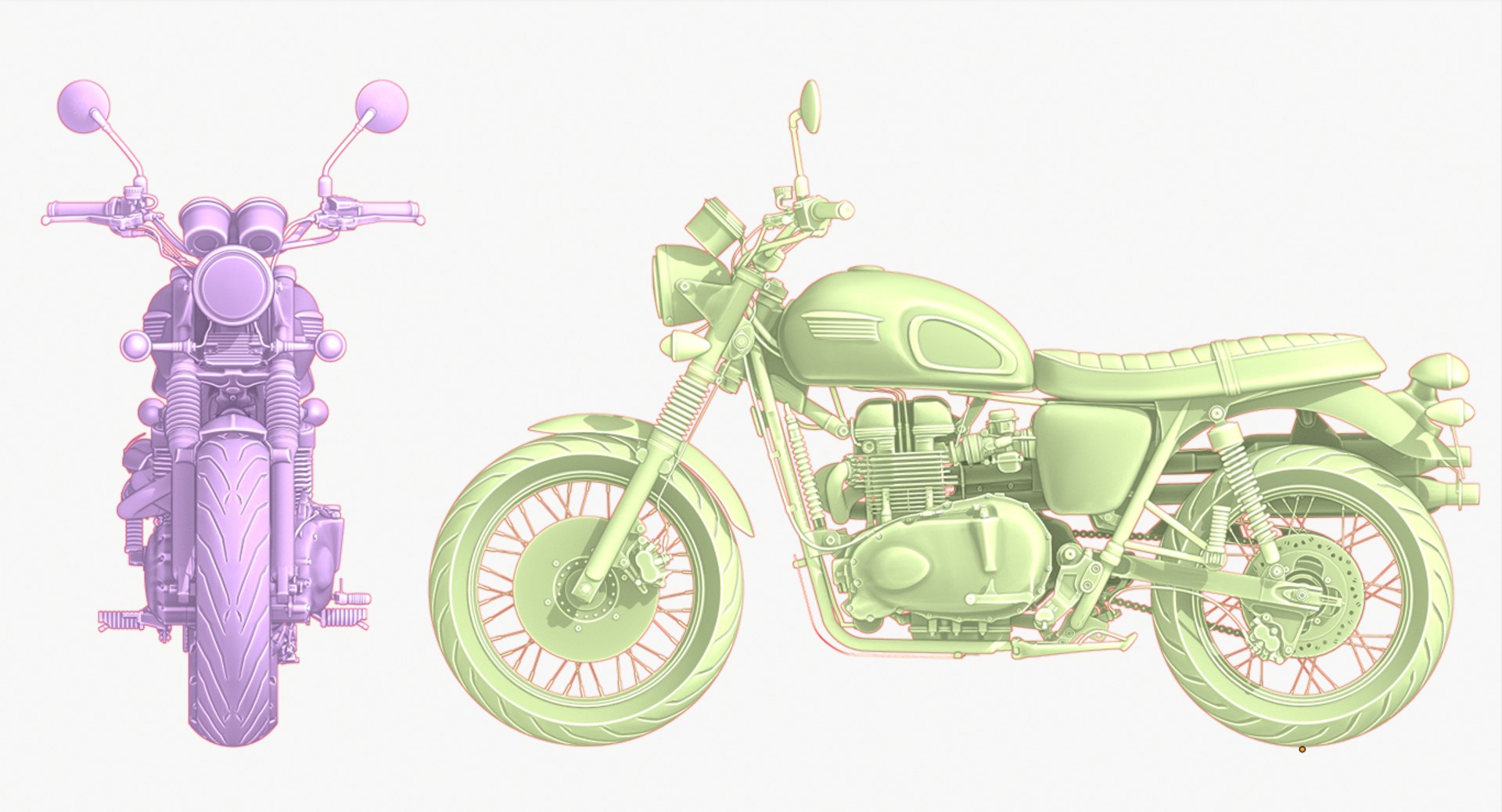 Triumph Motorcycle 3D Model - TurboSquid 1533250