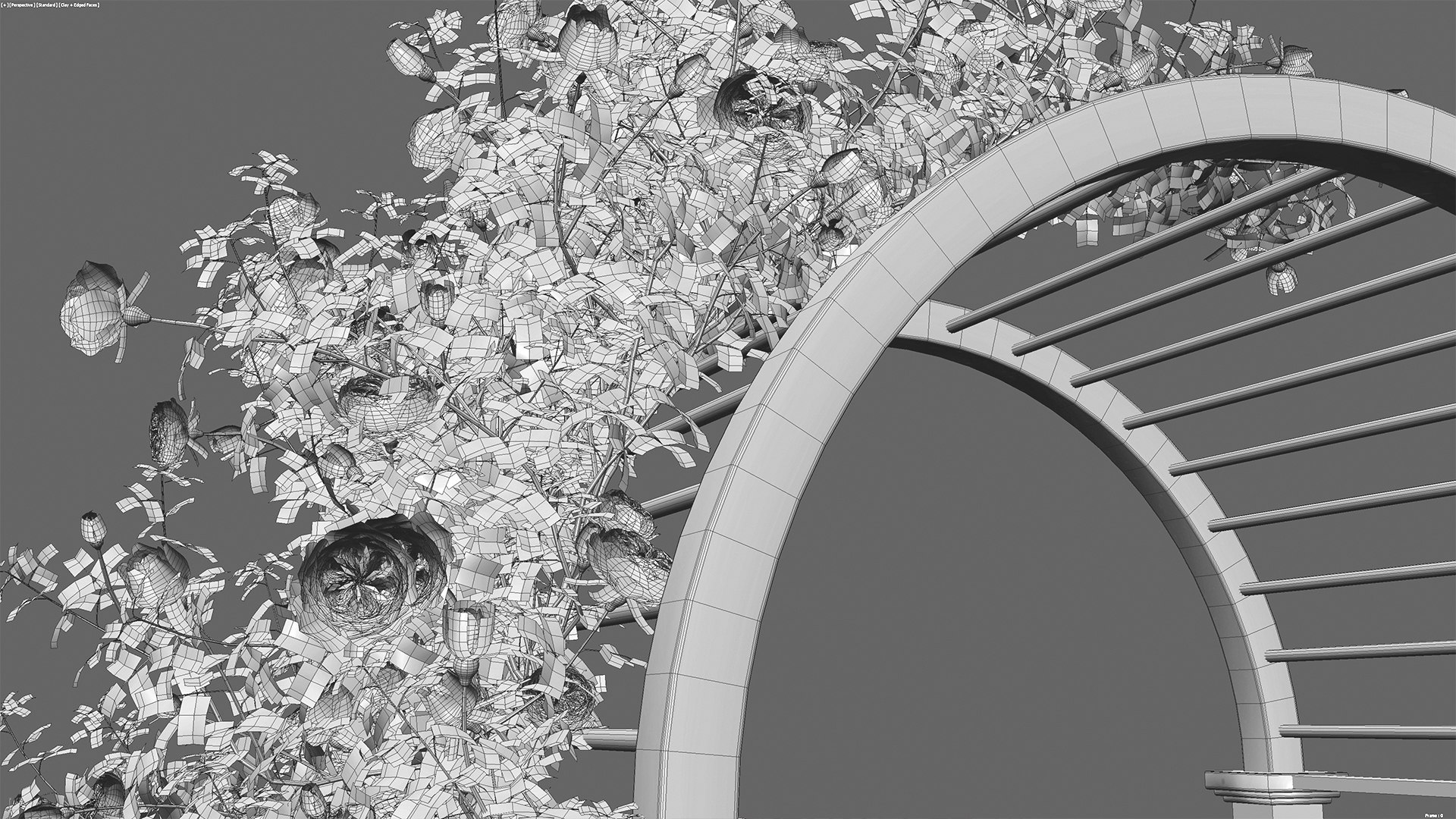 3D Climbing Rose - Rose Gate - TurboSquid 2048951