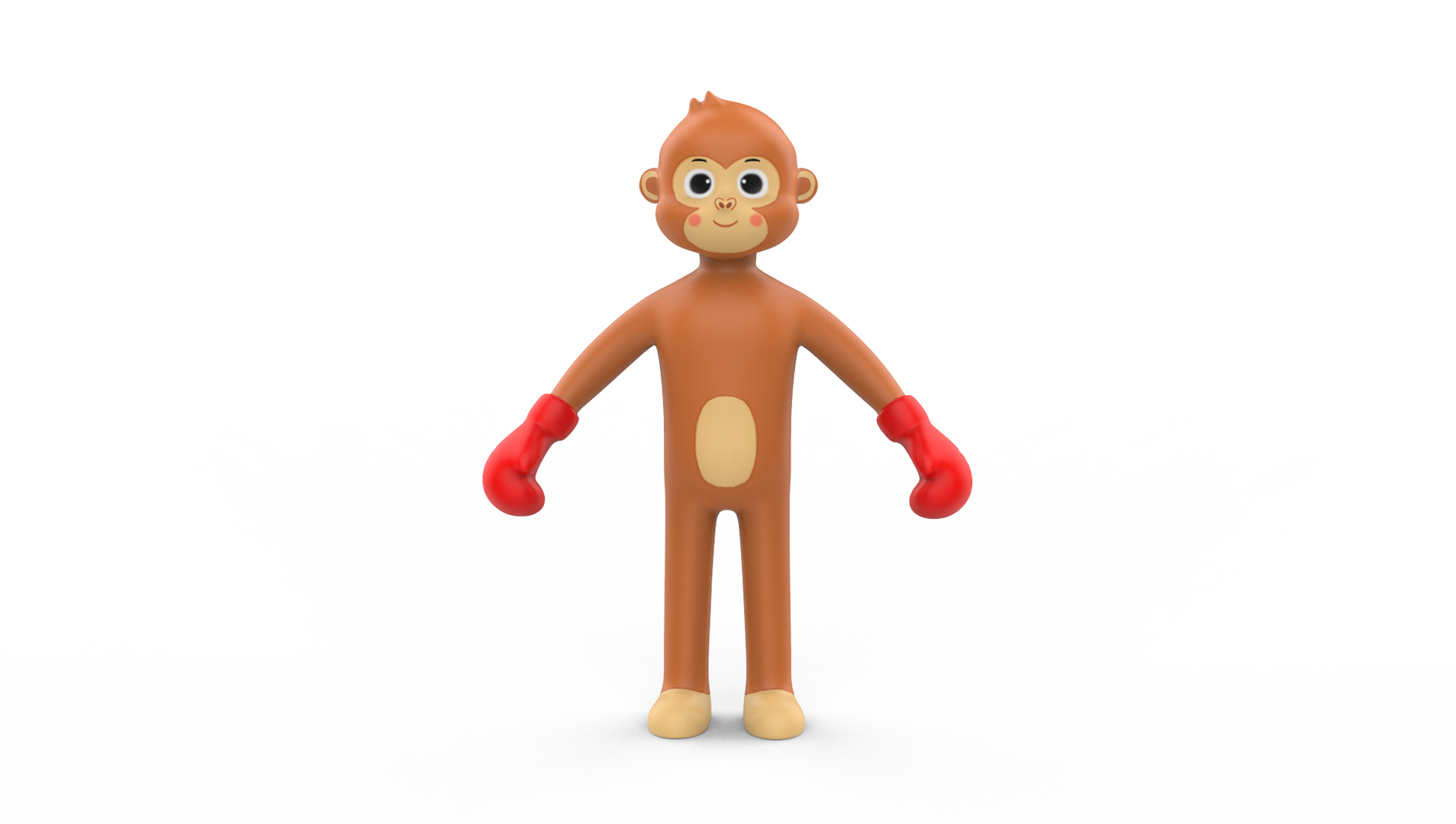 3D Boxing Monkey Animal Animated Model - TurboSquid 2164300
