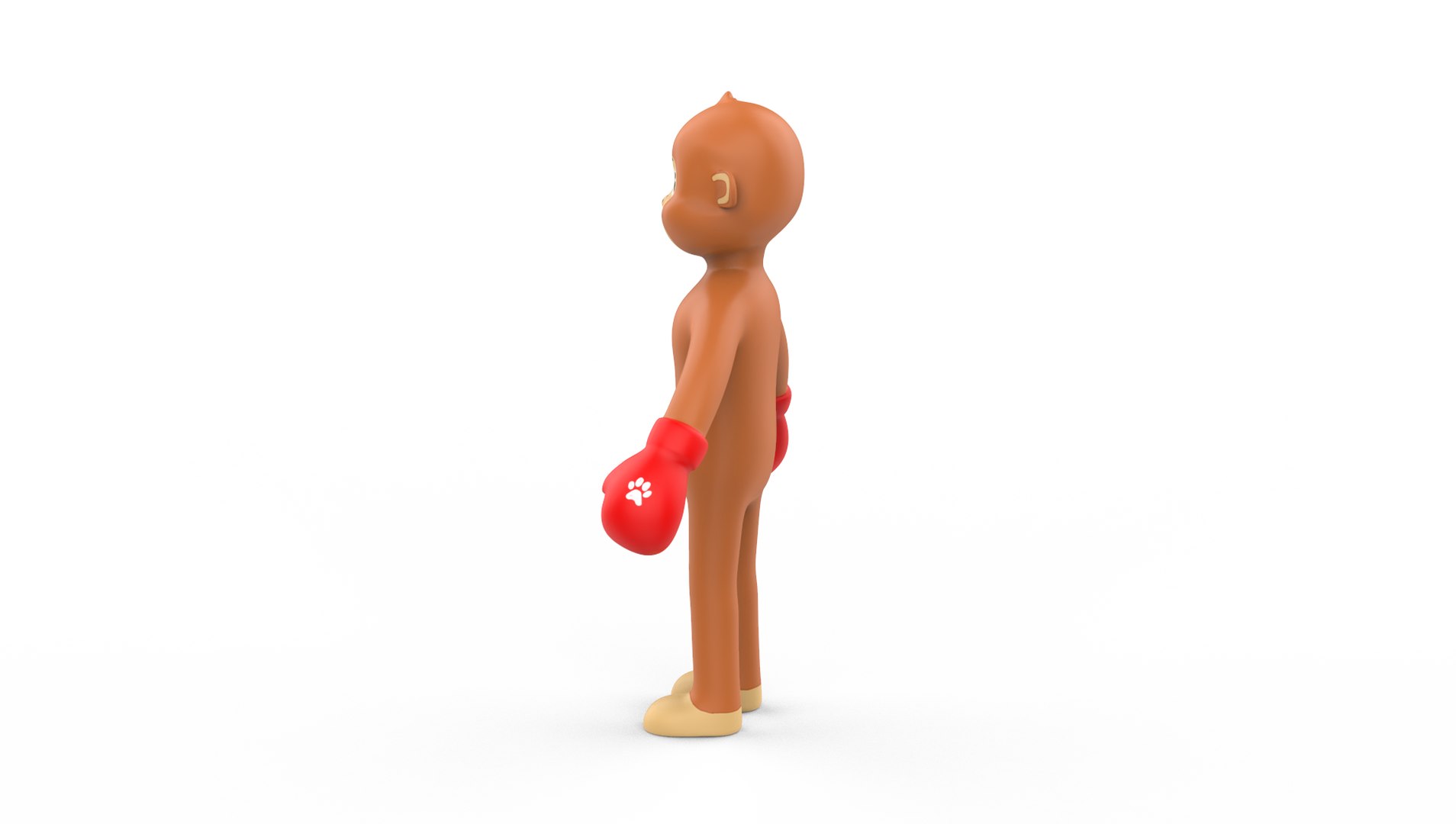 3D Boxing Monkey Animal Animated Model - TurboSquid 2164300