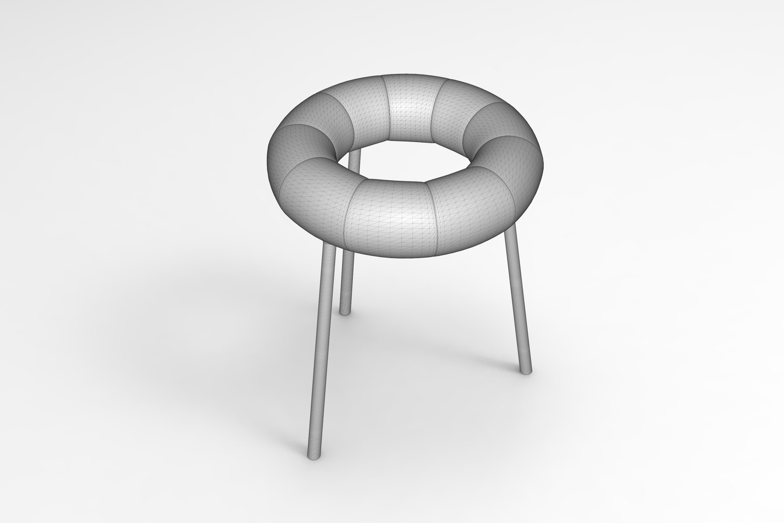 3D Donut Stool Model - TurboSquid 1738701