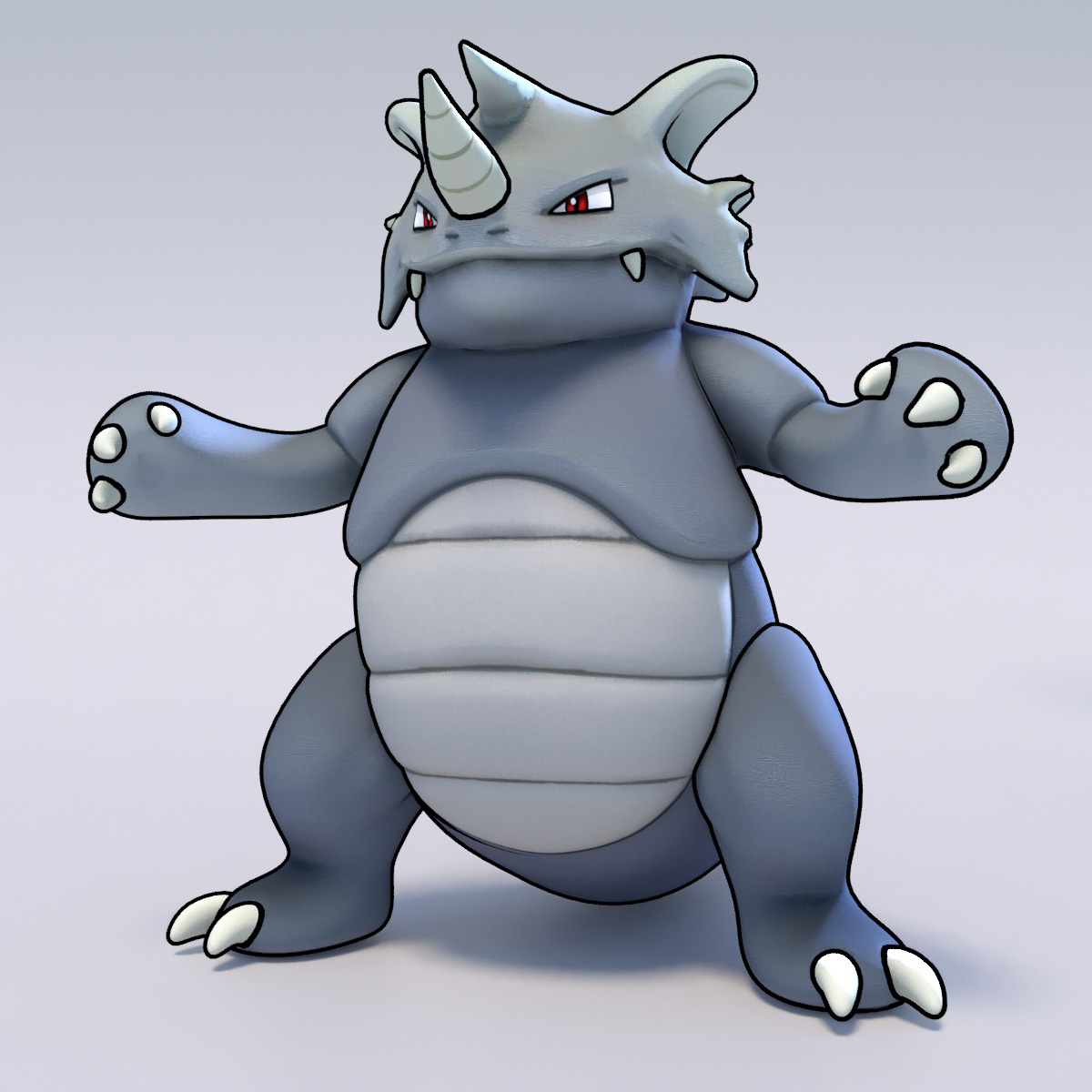 3d rhydon pokemon model