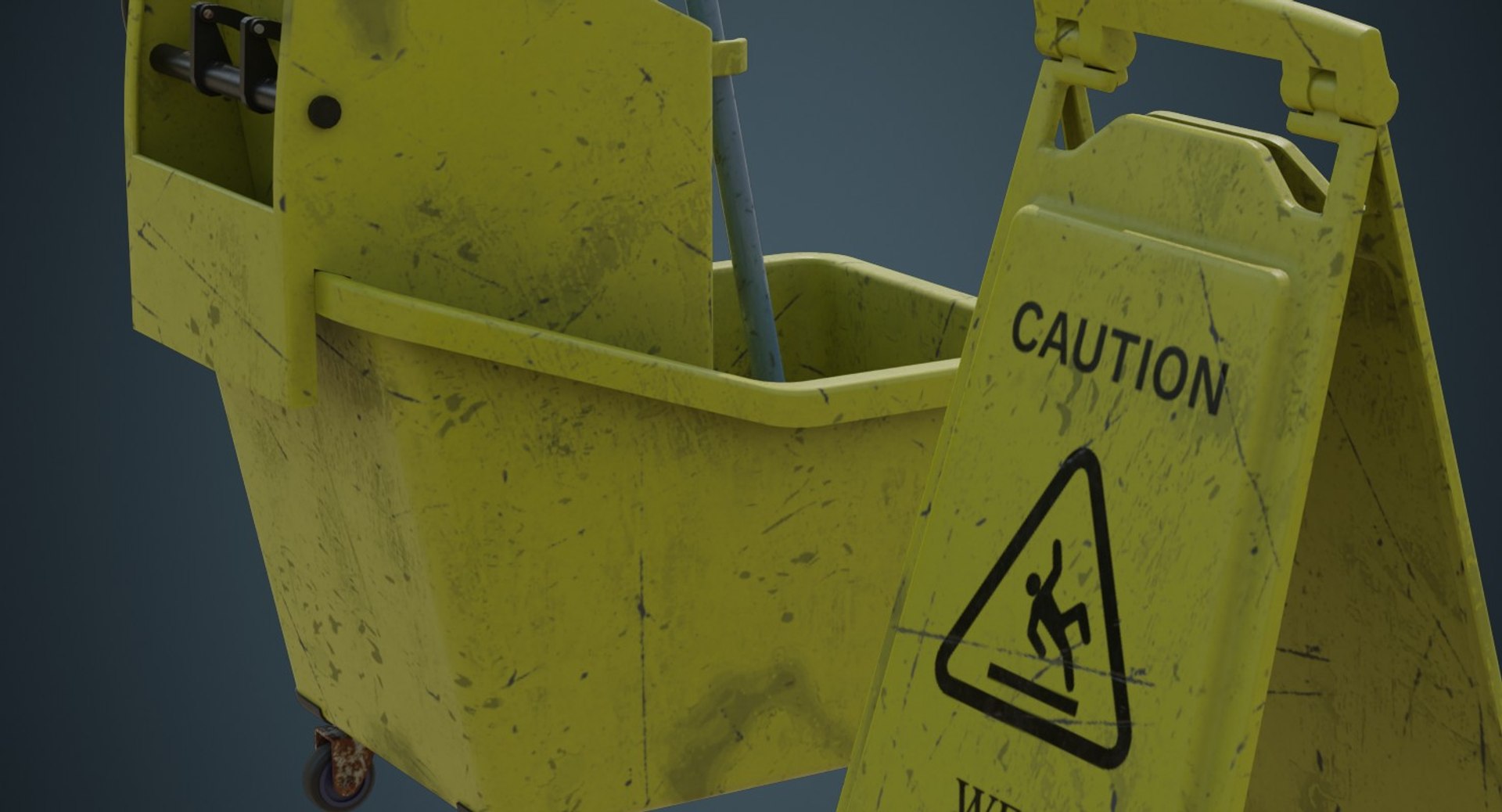 3D mop wringer 1b model - TurboSquid 1573529