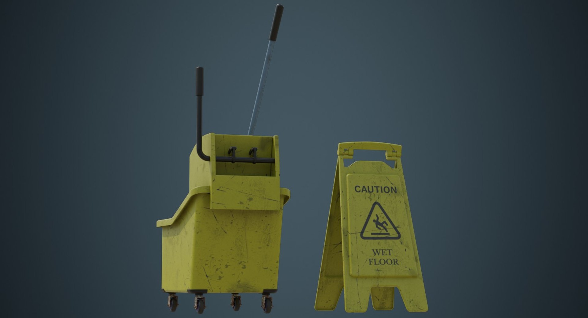 3D mop wringer 1b model - TurboSquid 1573529