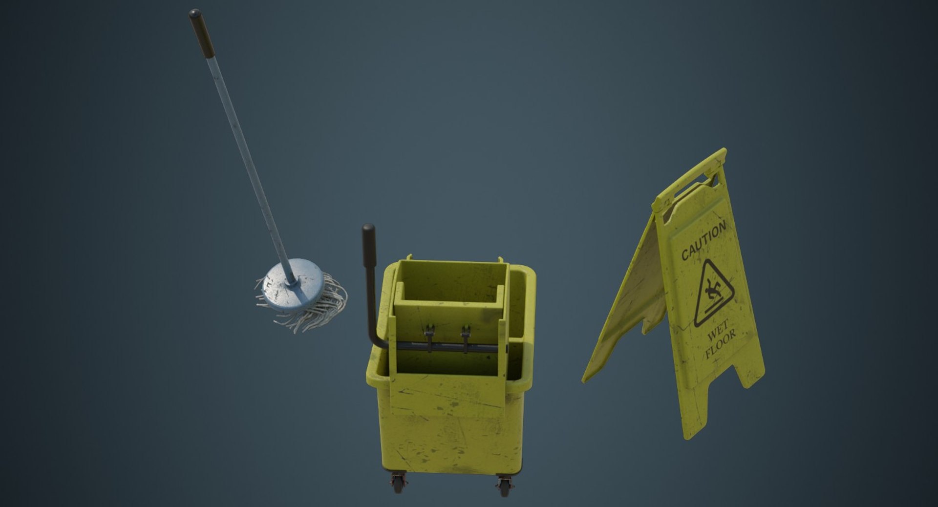 3D mop wringer 1b model - TurboSquid 1573529