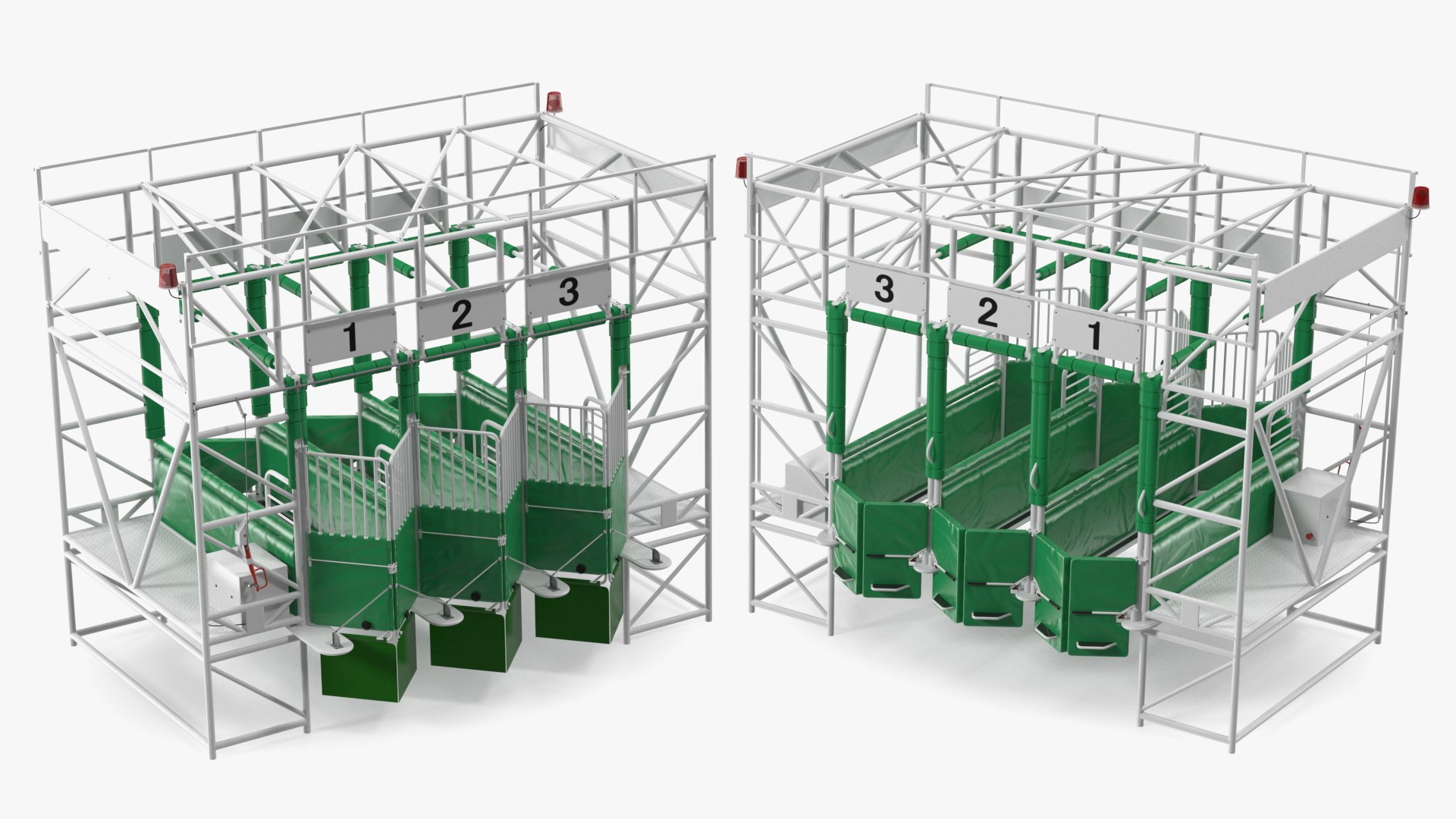 3D Horse Starting Gates For 3 Places Rigged For Cinema 4D - TurboSquid ...