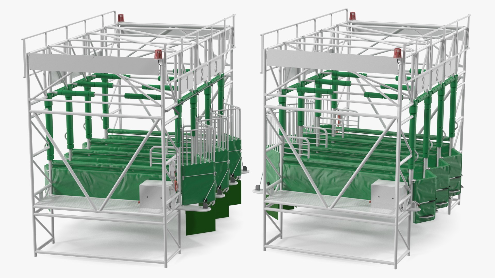 3D Horse Starting Gates For 3 Places Rigged For Cinema 4D - TurboSquid ...
