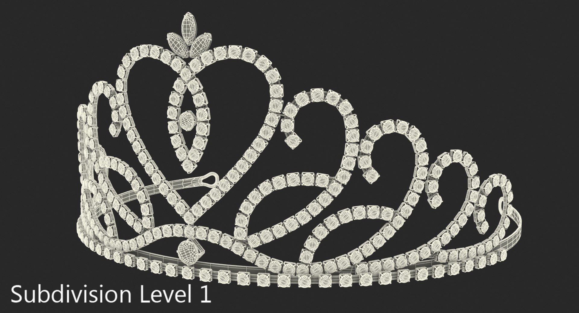Crystal tiara 3D model - TurboSquid 1400770