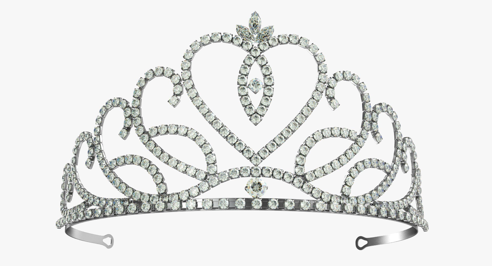 Crystal tiara 3D model - TurboSquid 1400770