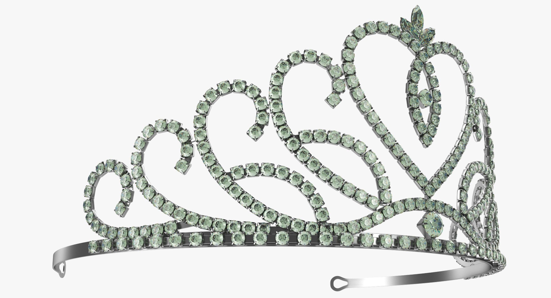 Crystal tiara 3D model - TurboSquid 1400770