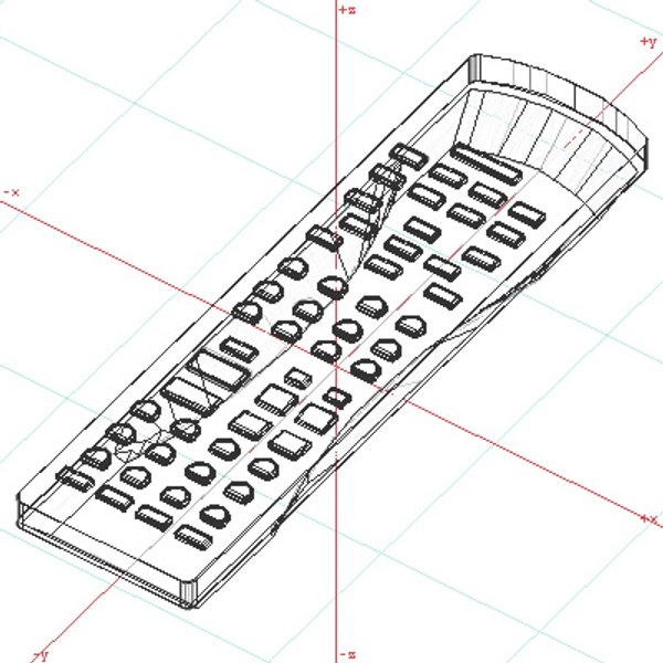 3d remote control model