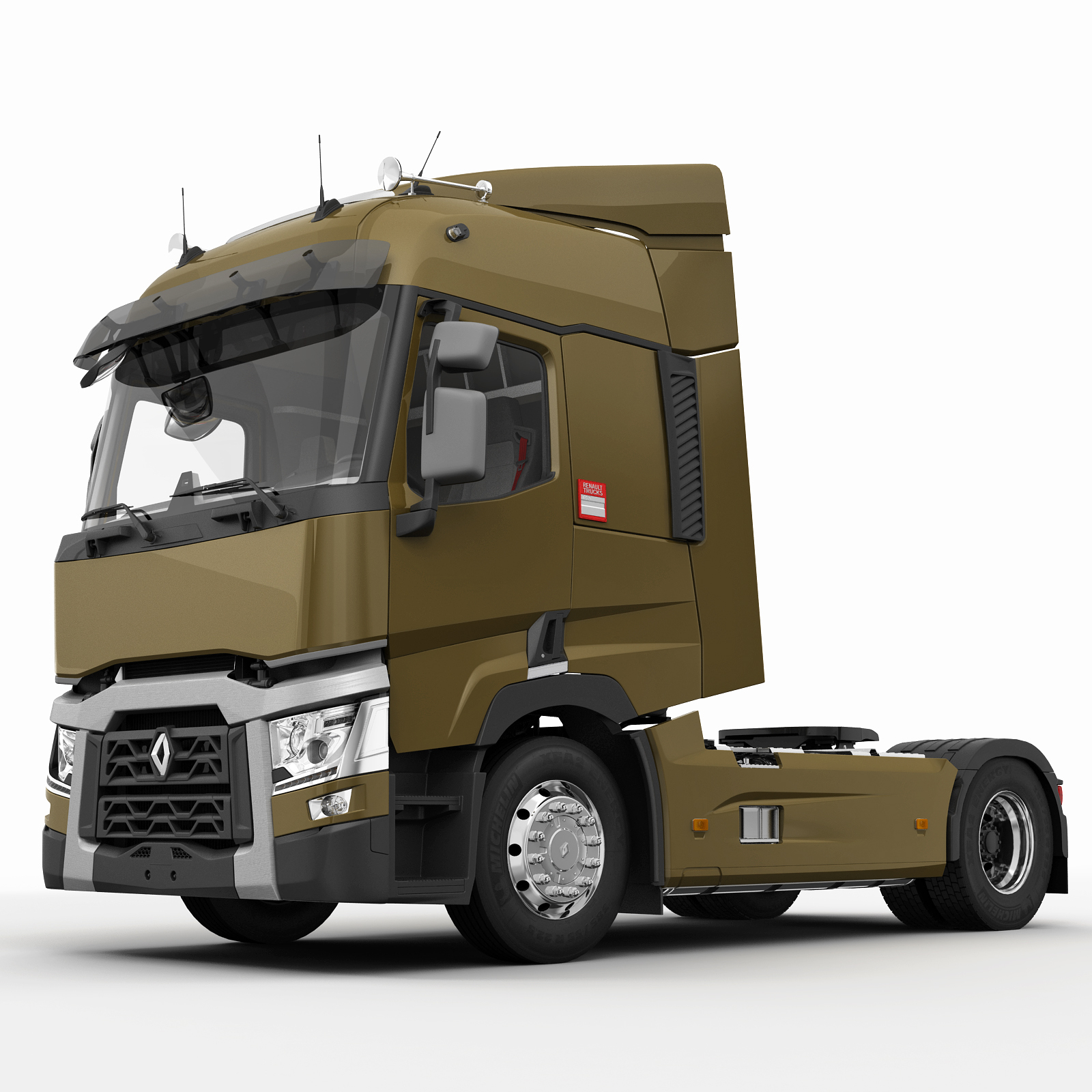 3d model renault t semi trailer