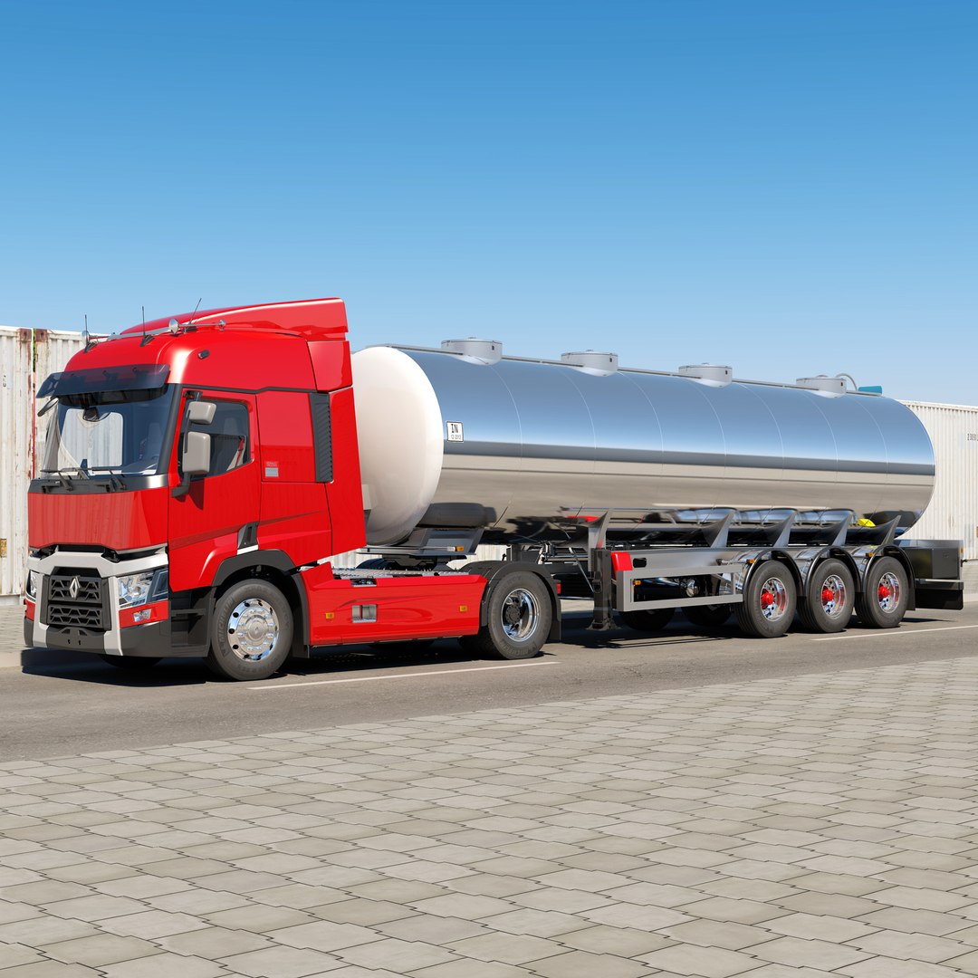 3d Model Renault T Semi Trailer