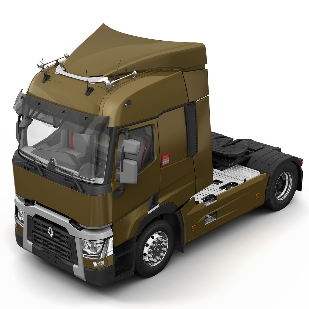 3d model renault t semi trailer