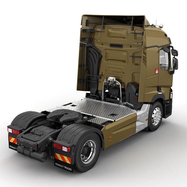 3d model renault t semi trailer