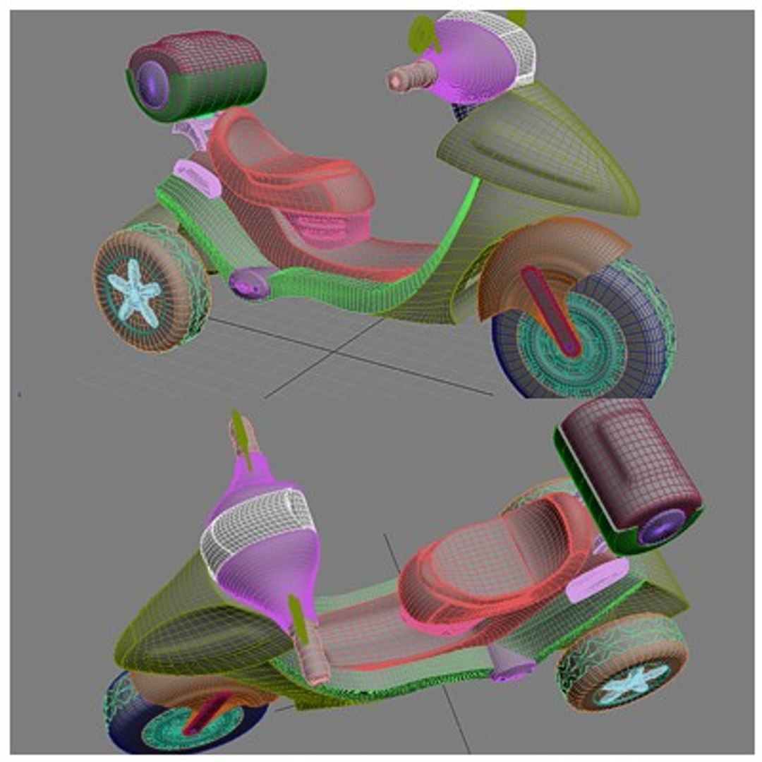 toy motorcycle 3d model