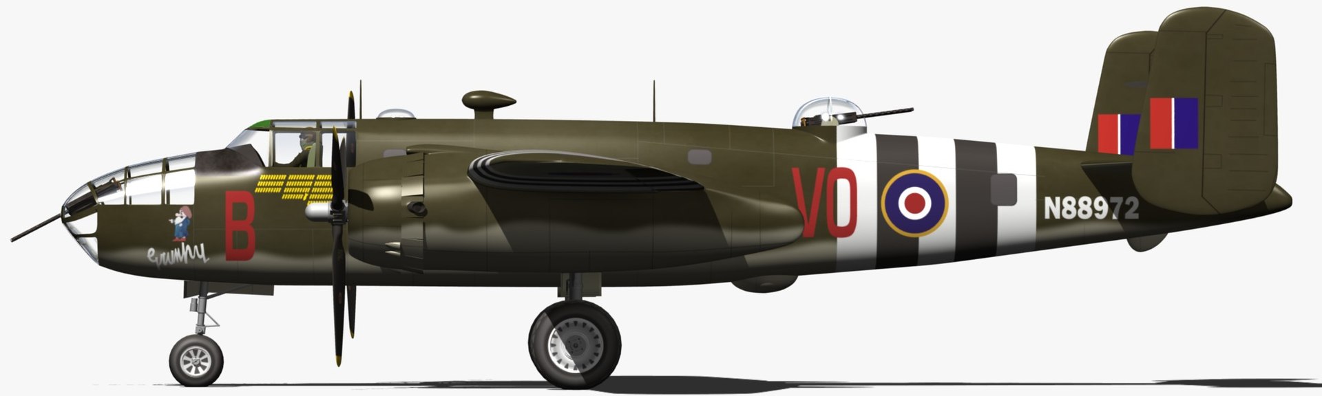 North American B-25 3d Model