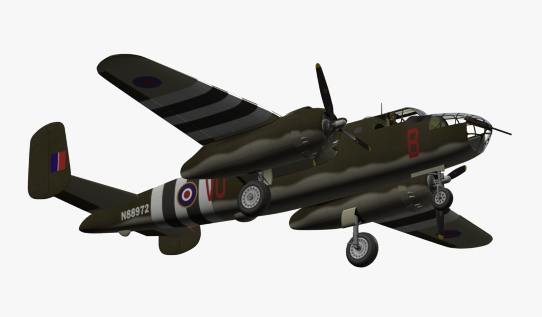 North American B-25 3d Model