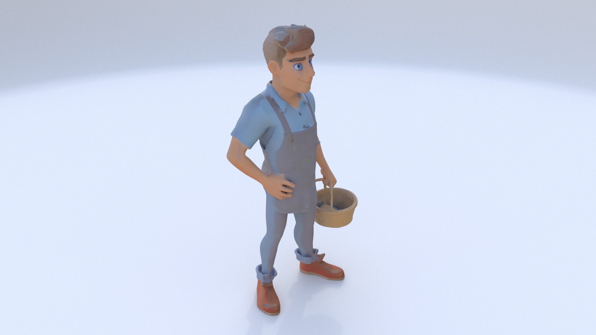 Retail Store Employee Male Model - TurboSquid 2333494