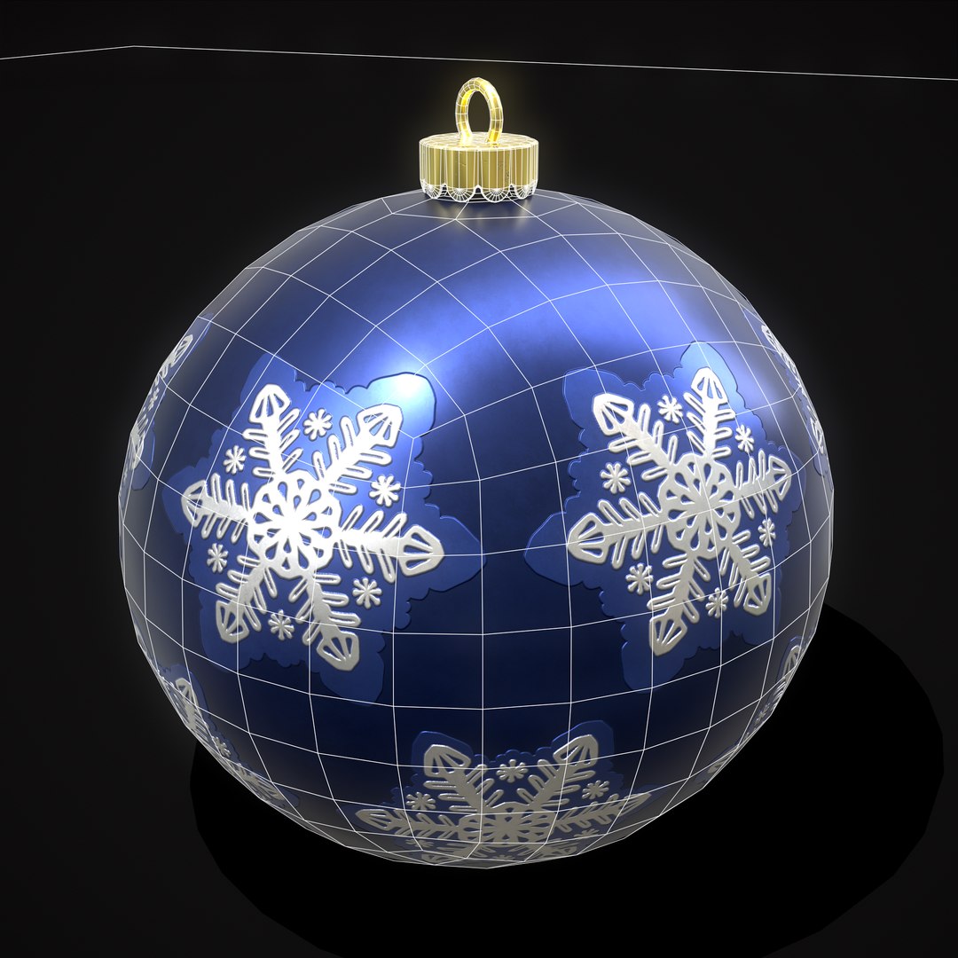 Saphire Blue With Flake Ball 3D - TurboSquid 2010626