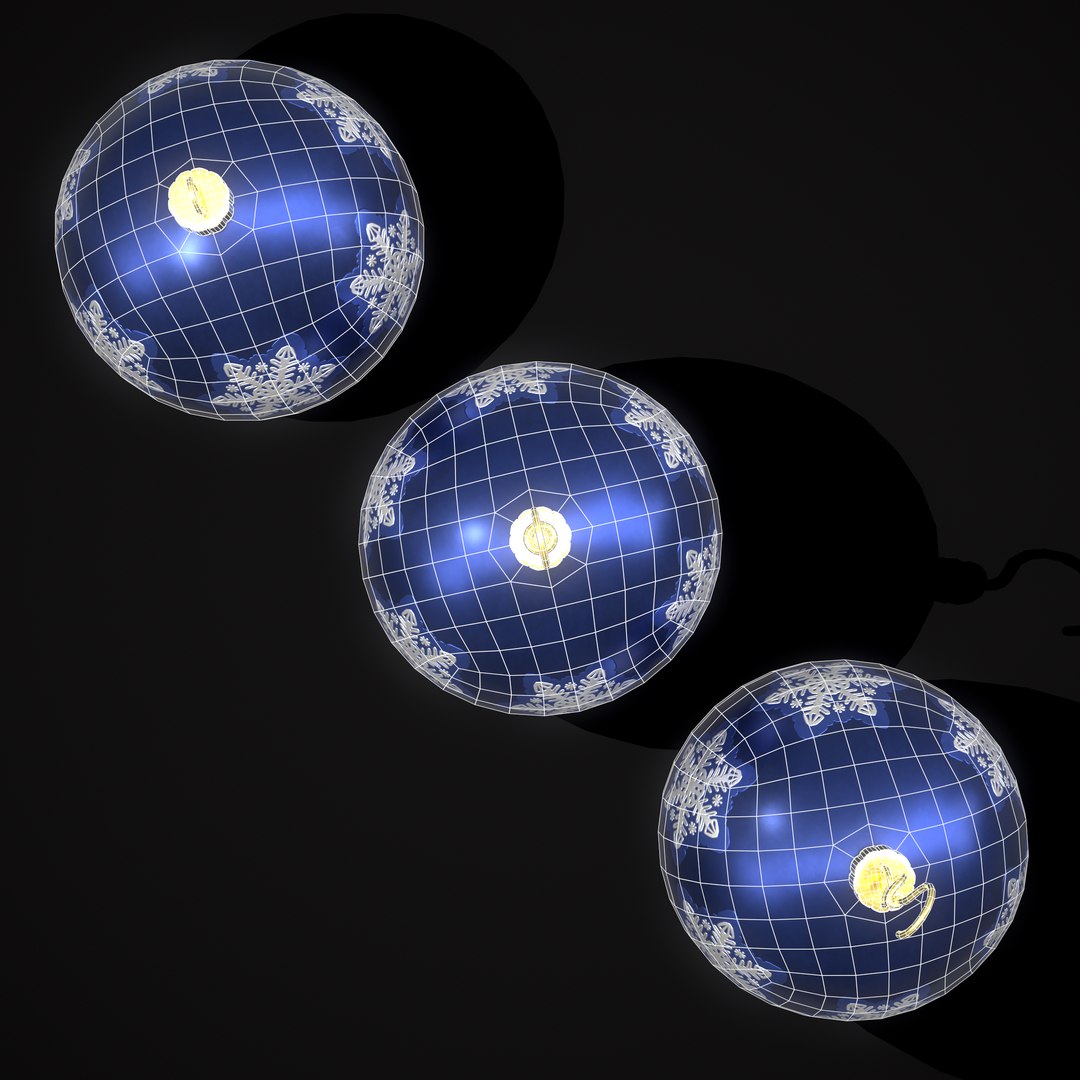 Saphire Blue With Flake Ball 3D - TurboSquid 2010626