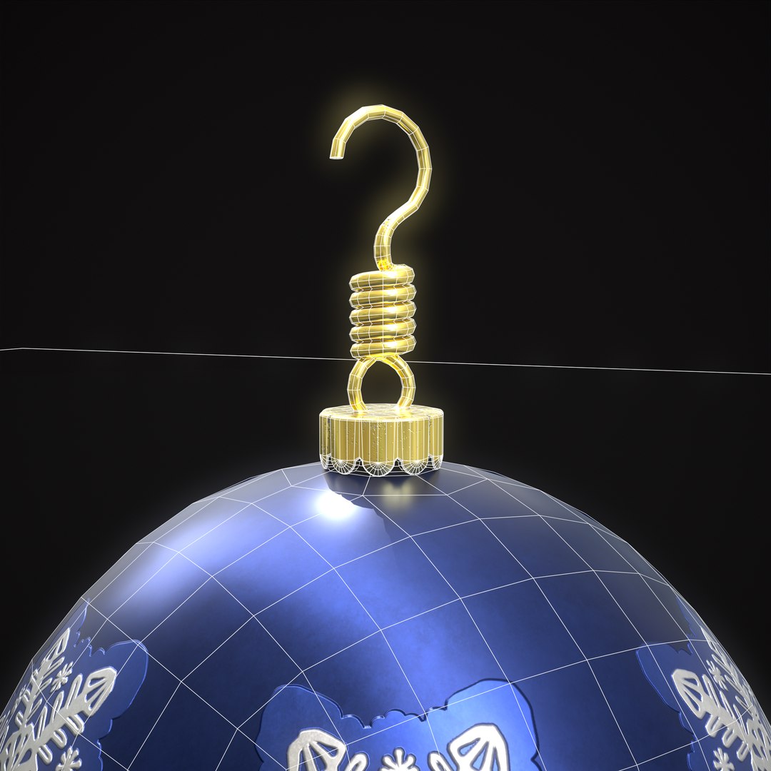 Saphire Blue With Flake Ball 3D - TurboSquid 2010626