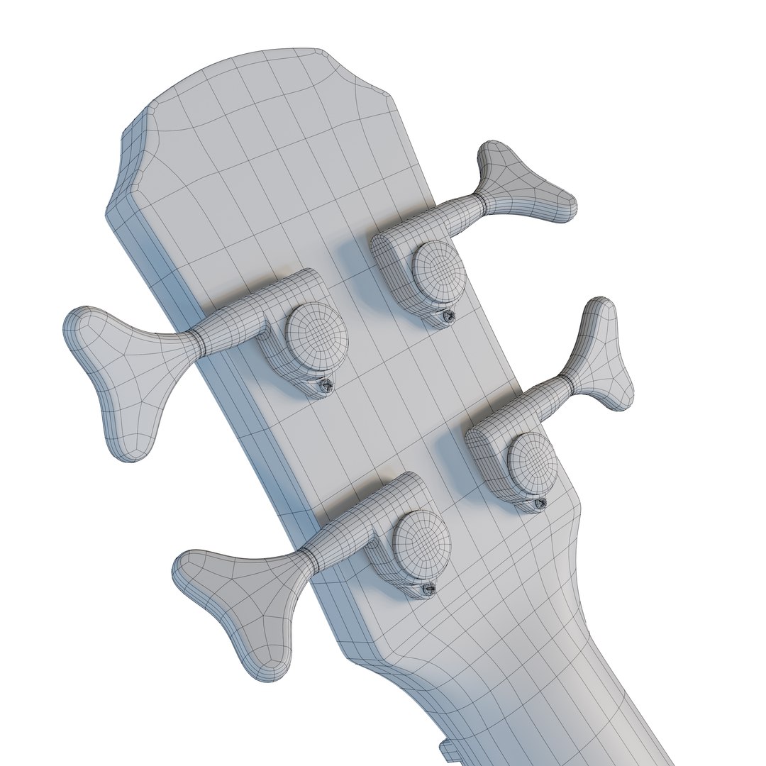 3D Model Acoustic Bass Guitar - TurboSquid 2136484