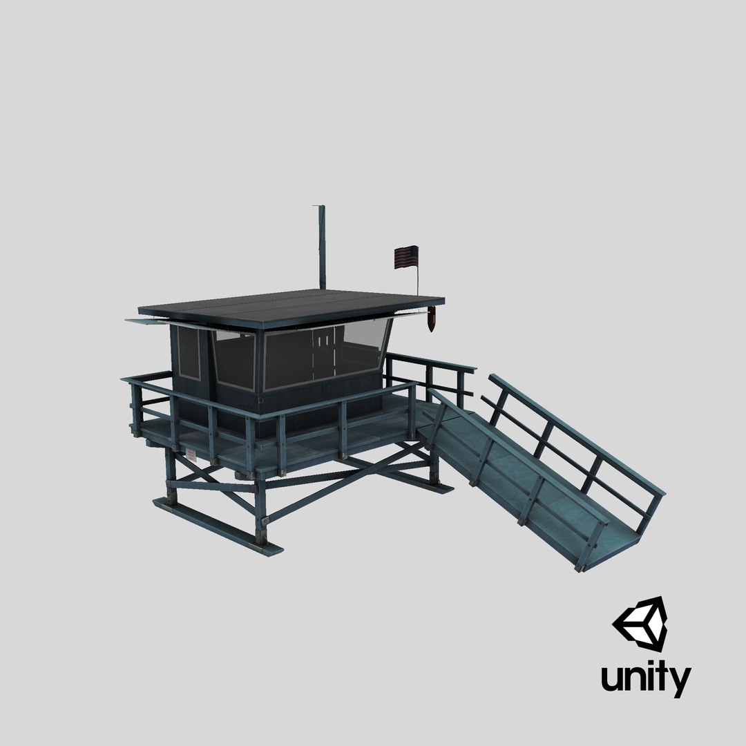 Lifeguard Station 3d Max