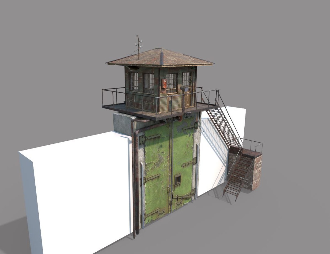 Old Prison Gate 3D - TurboSquid 1982923