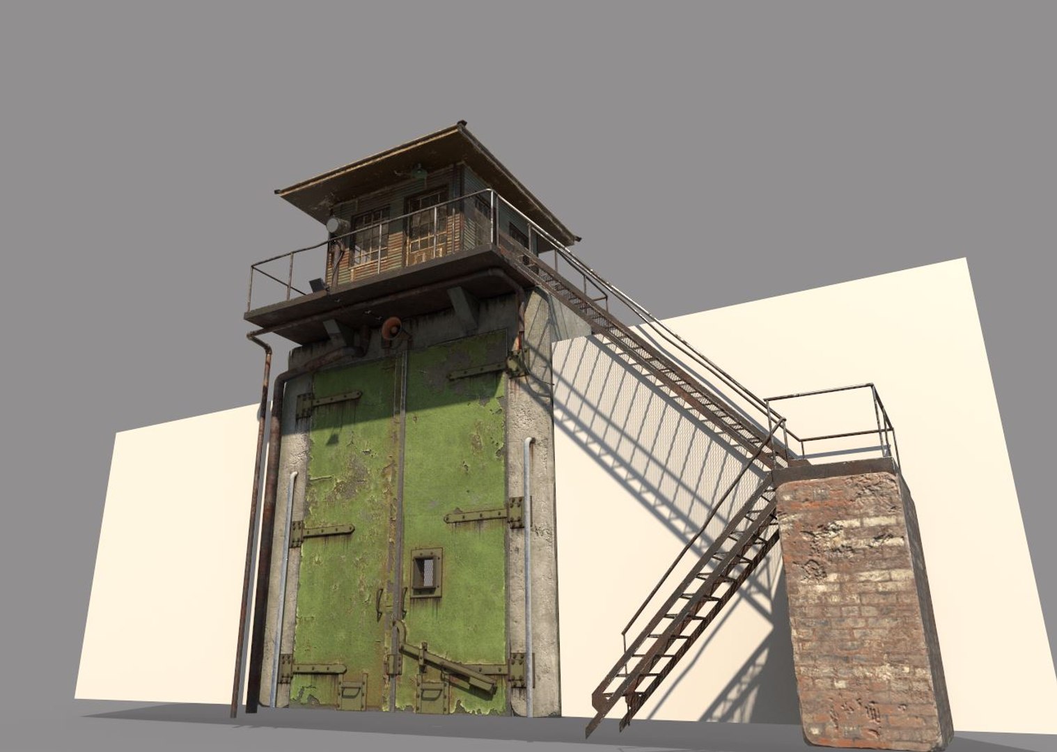 Old Prison Gate 3D - TurboSquid 1982923