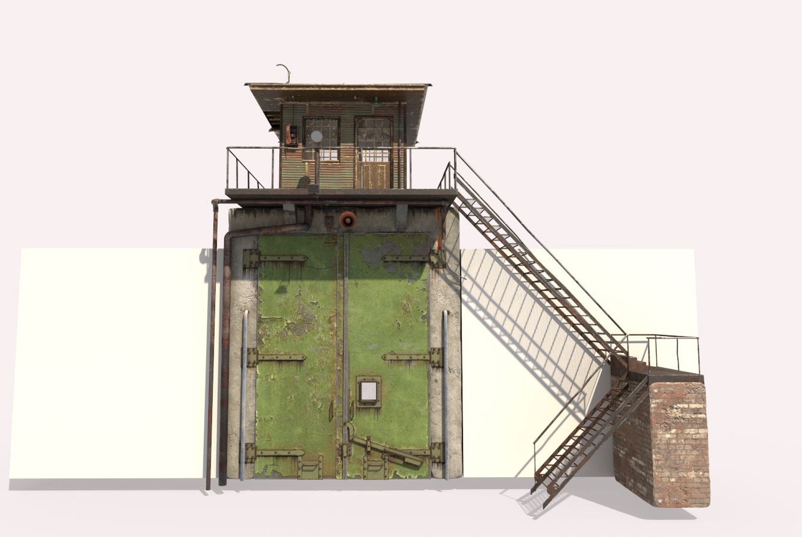 Old Prison Gate 3D - TurboSquid 1982923