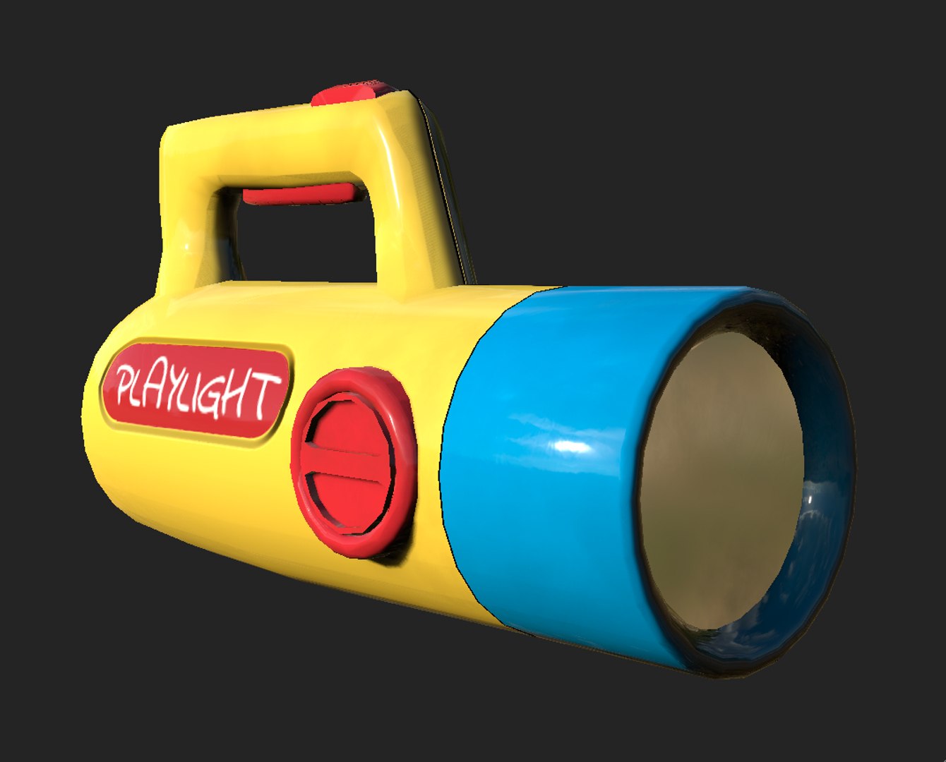 3D colorful plastic flashlight - TurboSquid 1318270