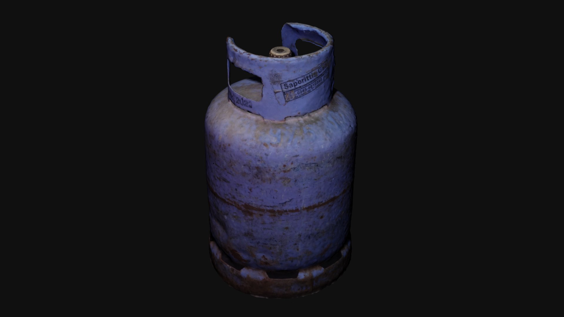3D realistic gas propane cylinder - TurboSquid 1590549