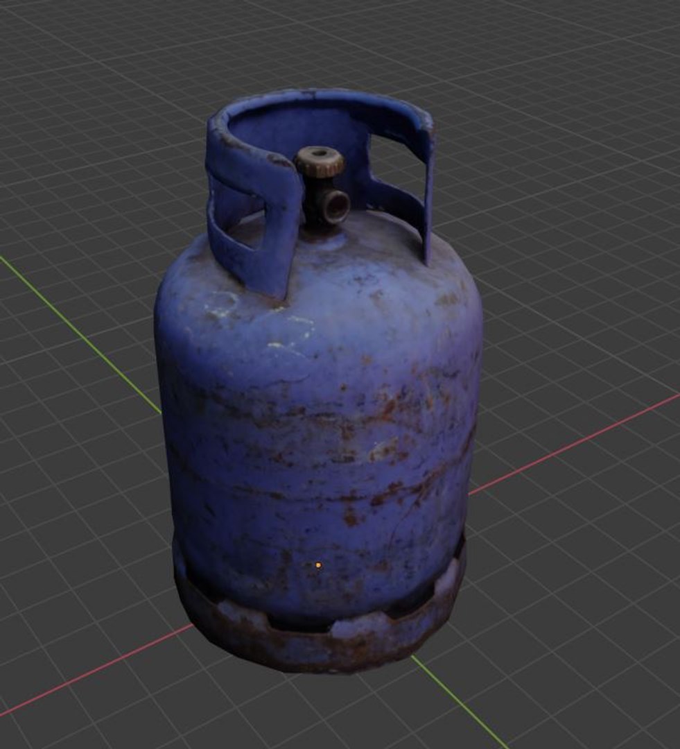 3D realistic gas propane cylinder - TurboSquid 1590549