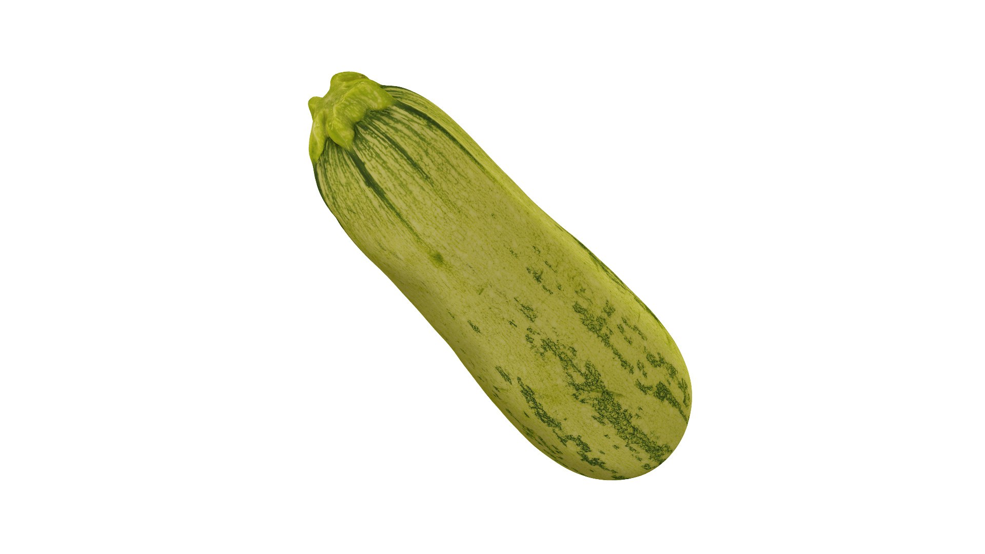 3D Zucchini Cucurbita pepo - Extreme Definition 3D Scanned model ...